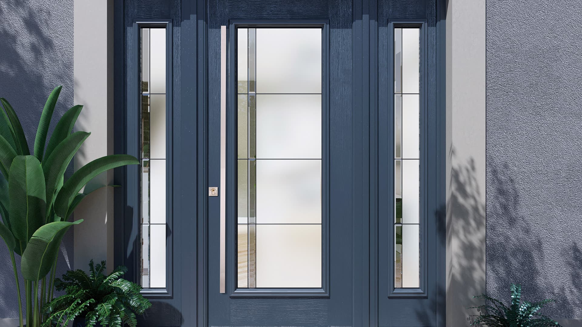 Door glass store